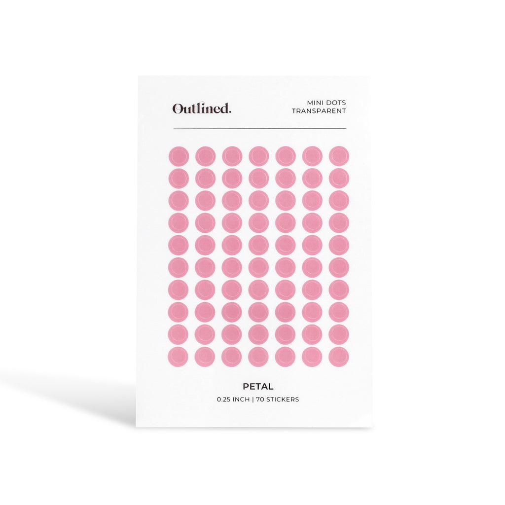 Transparent Mini Dot Stickers – Outlined